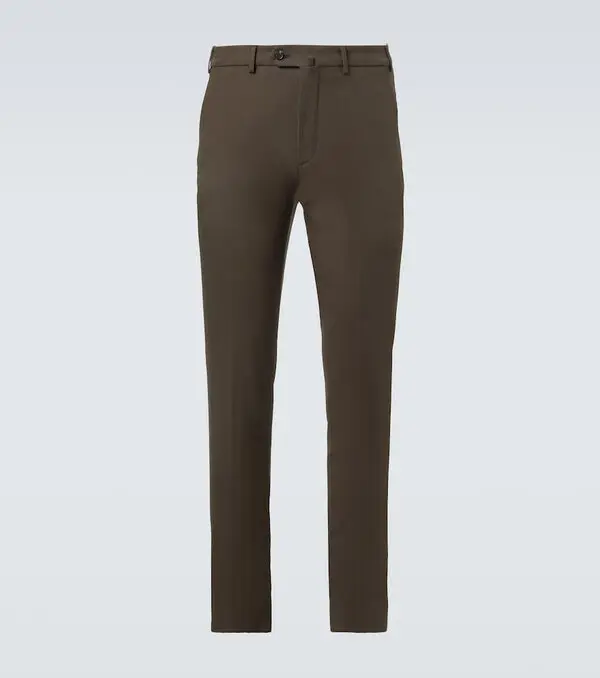 Loro Piana Carlo Cotton-blend Chinos - Green