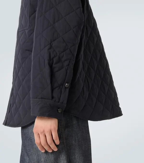 Bottega Veneta Quilted Cotton-blend Overshirt - Blue