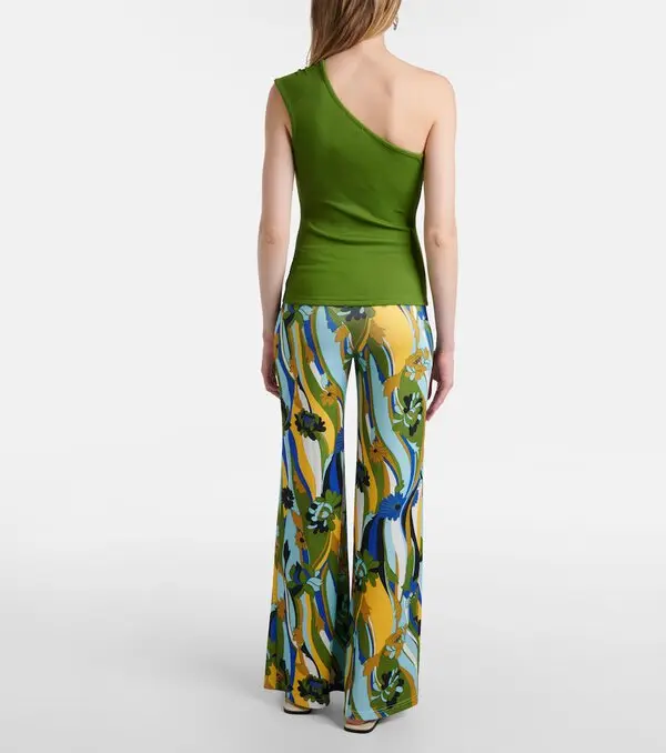 Christopher Esber Paisley Asymmetric Gathered Top