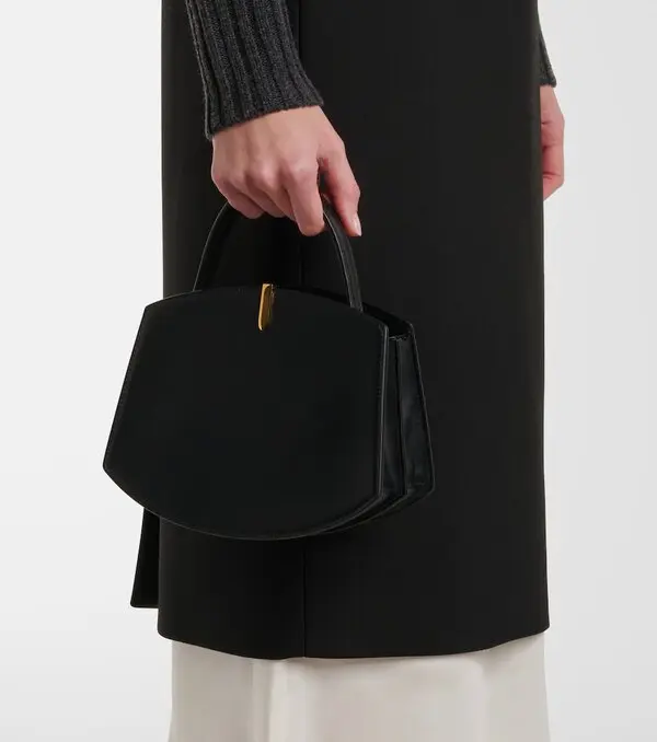 Savette Florence 20 Leather Tote Bag - Black