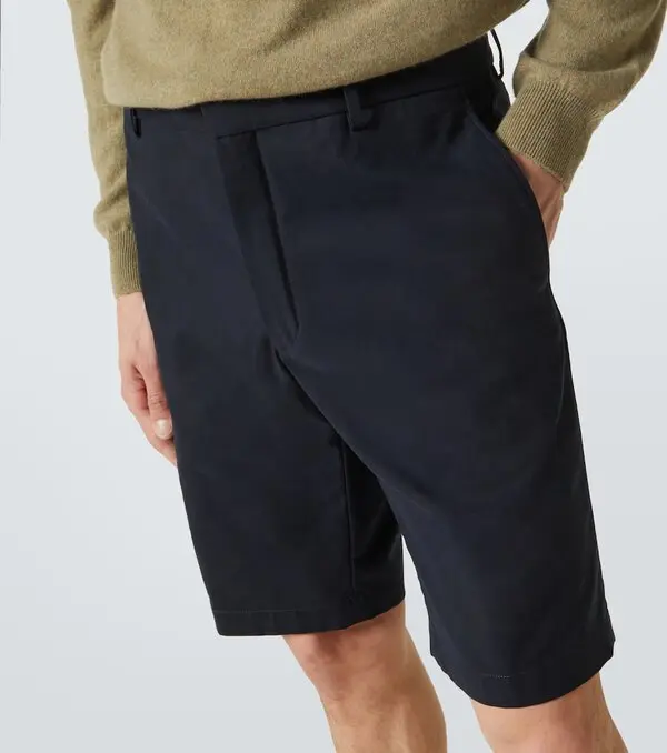 Loro Piana Jarno Cotton-blend Bermuda Shorts - Blue