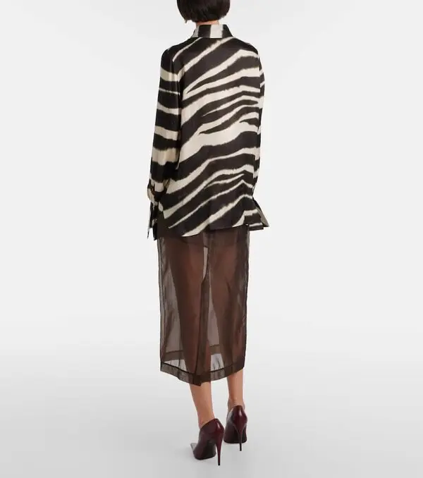 Nina Ricci Printed Satin Shirt