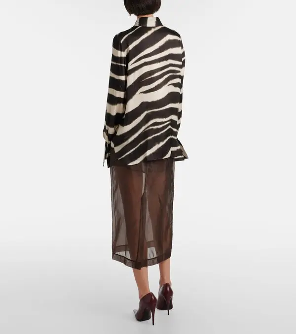 Nina Ricci Printed Satin Shirt