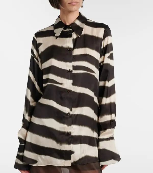Nina Ricci Printed Satin Shirt