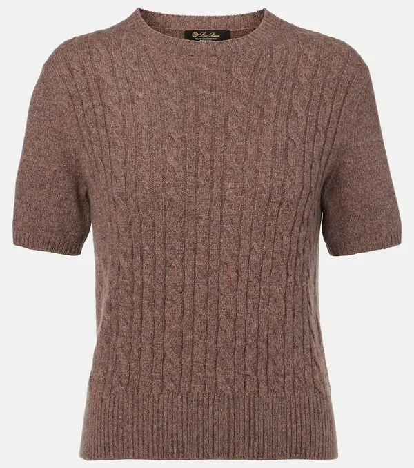 Loro Piana Treccia Cable-knit Cashmere Sweater - Brown