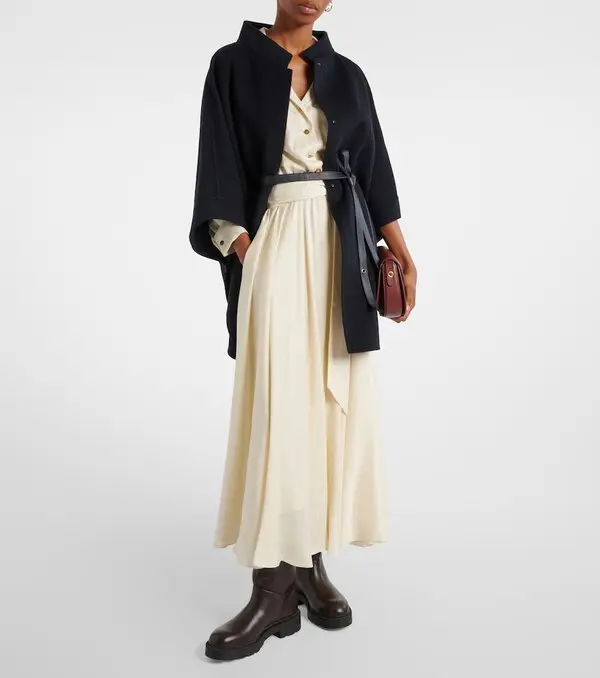 Loro Piana Salzburg Cashmere Cape - Blue