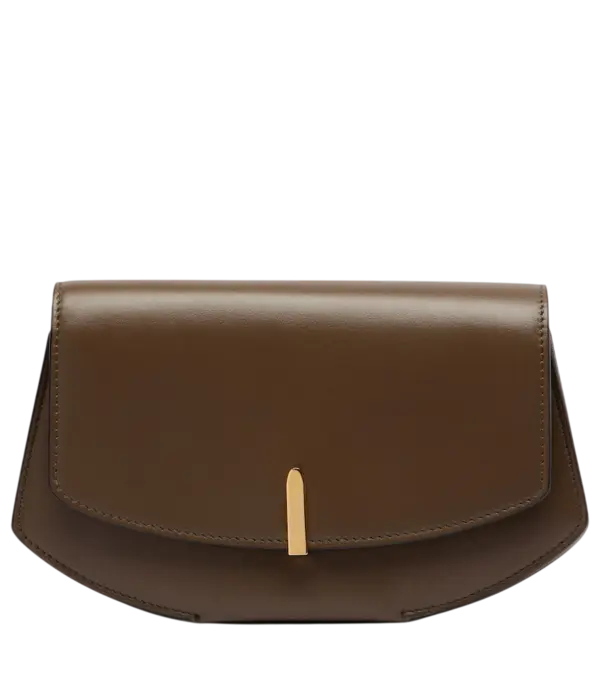 Savette Florence Leather Clutch - Green