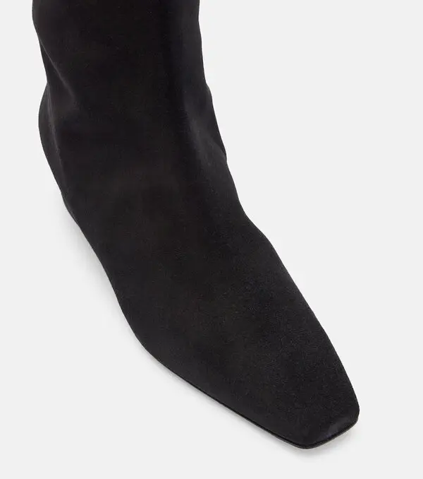 Manolo Blahnik Gore Suede Over-the-knee Boots - Black