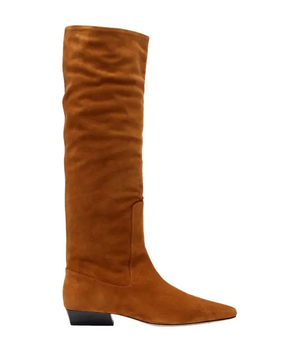 Staud Wally Suede Knee-high Boots - Brown