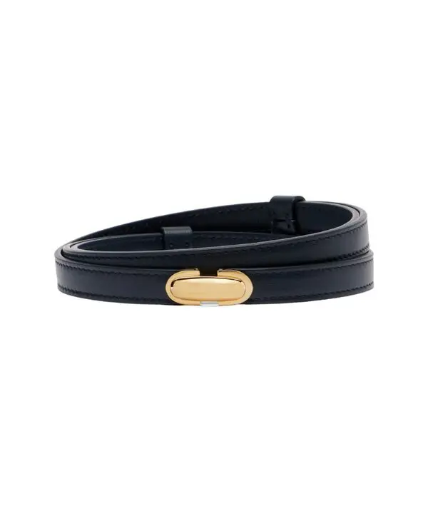 Savette Symmetry Leather Belt - Blue