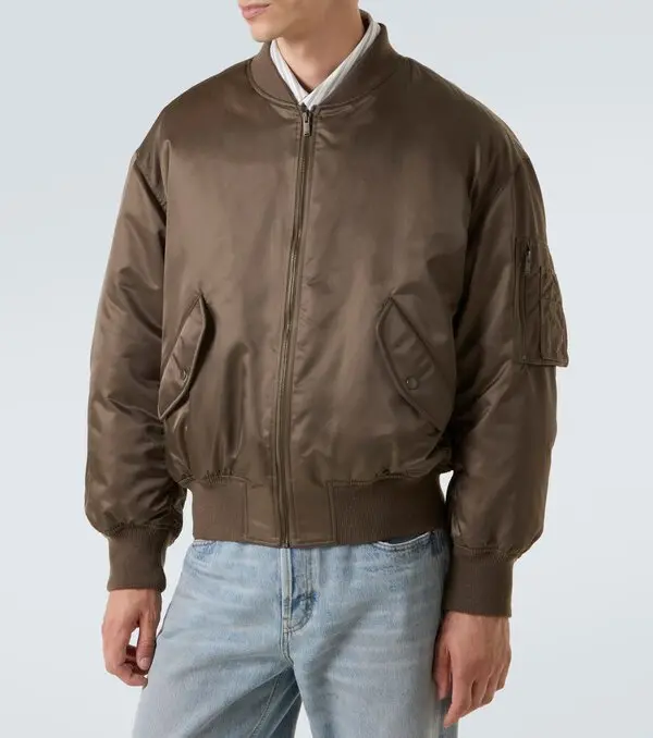 Saint Laurent Padded Twill Bomber Jacket