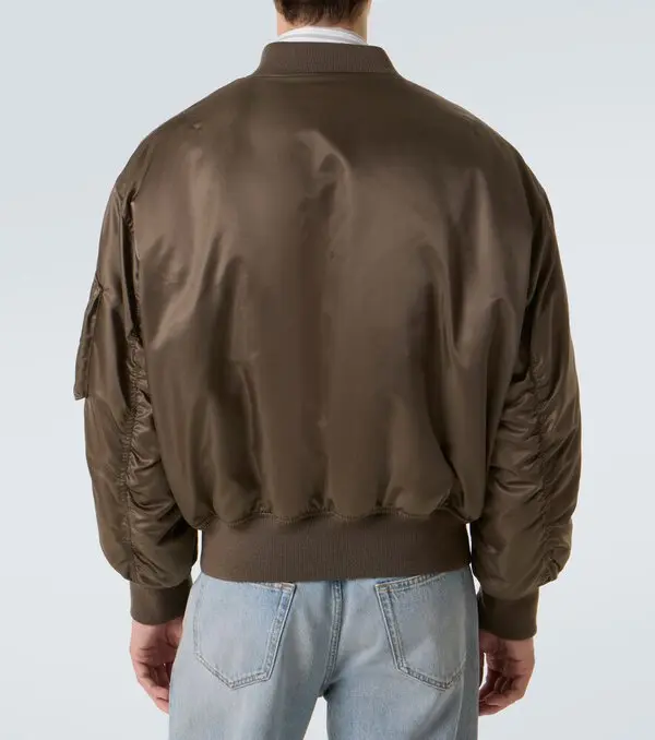 Saint Laurent Padded Twill Bomber Jacket