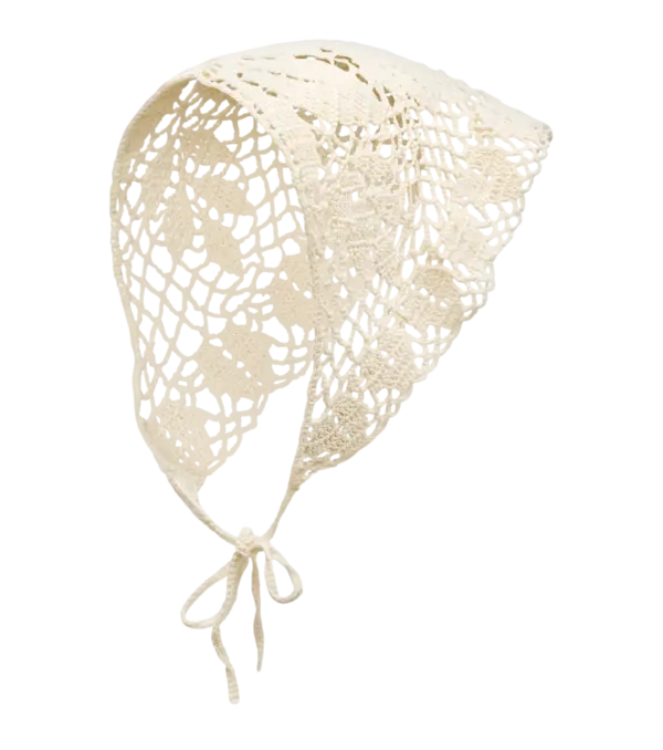 Magda Butrym Crochet Cotton Scarf - White