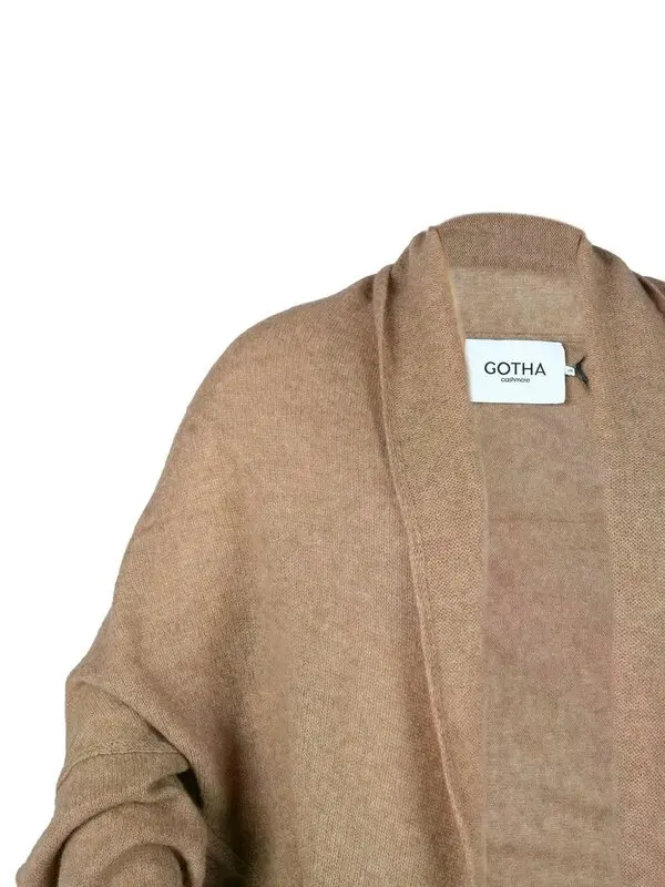 GOTHA Cashmere Cardigan With Shawl Lapels
