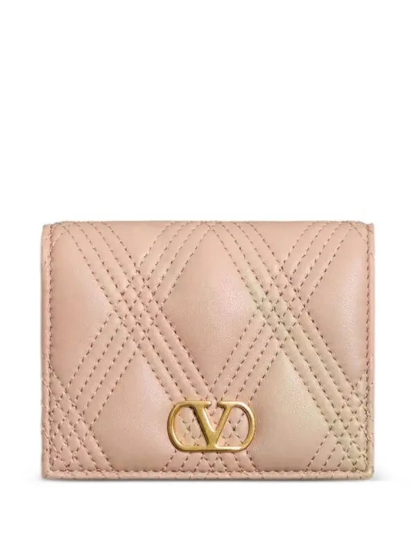 Valentino Garavani Quiltie 67 Wallet - Pink