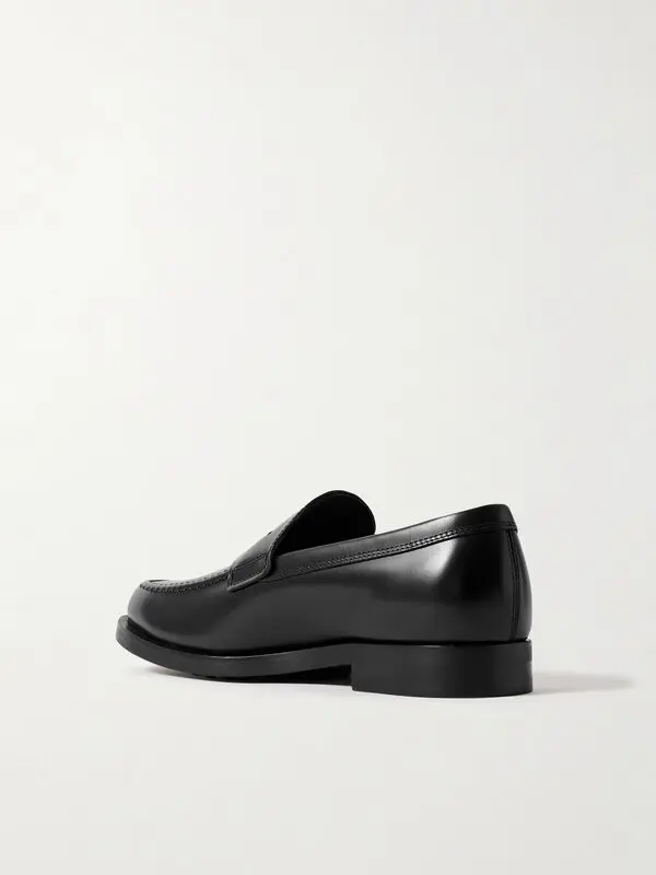 TOD'S Glossed-leather Penny Loafers