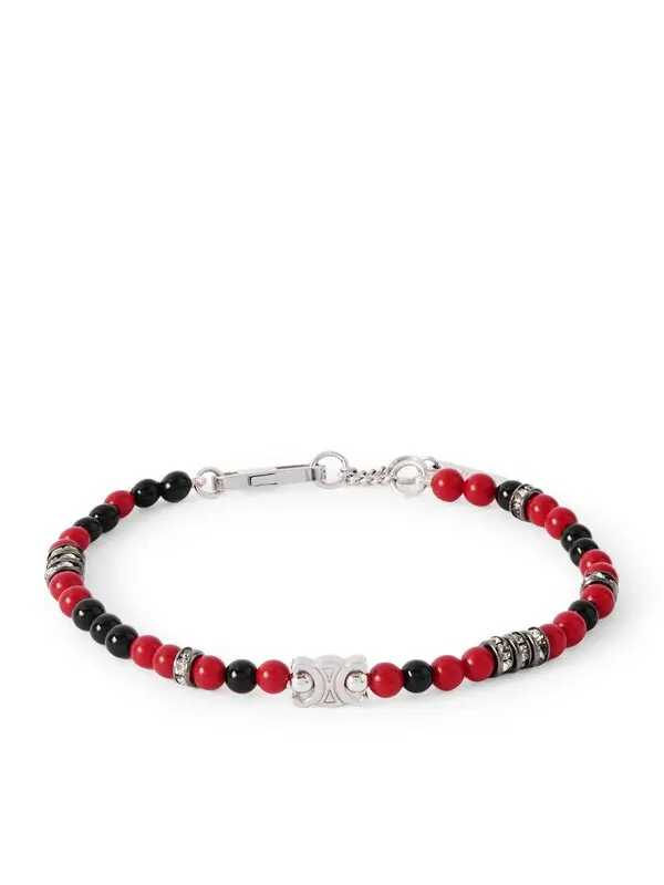 Celine Silver-tone Bracelet - Red