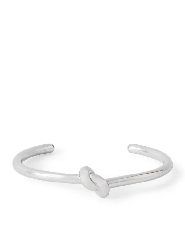 Celine Knot Cuff - Silver