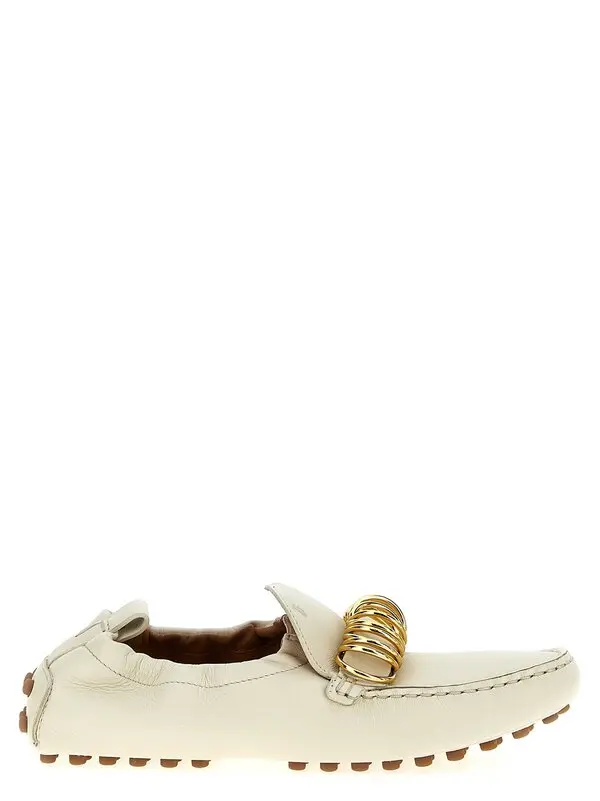 TOD'S Gommino Leather Loafer - Beige