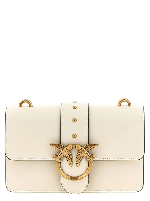 Pinko Love One Mini Crossbody Bag - White