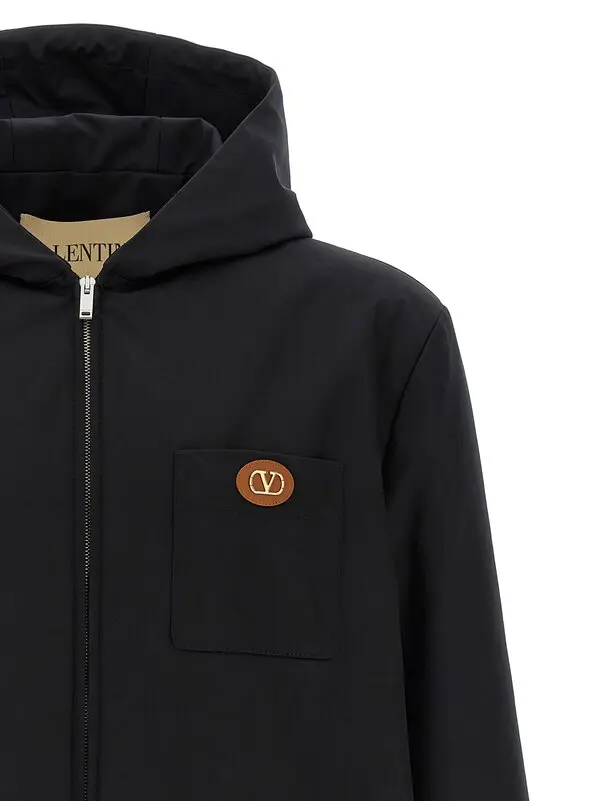 Valentino Garavani Nylon Hooded Jacket