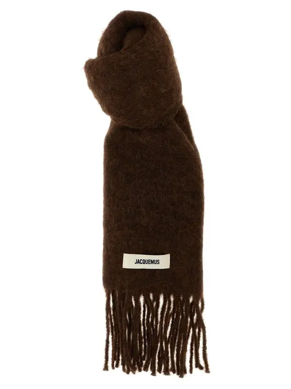 Jacquemus L'echarpe Carro' Scarf - Brown
