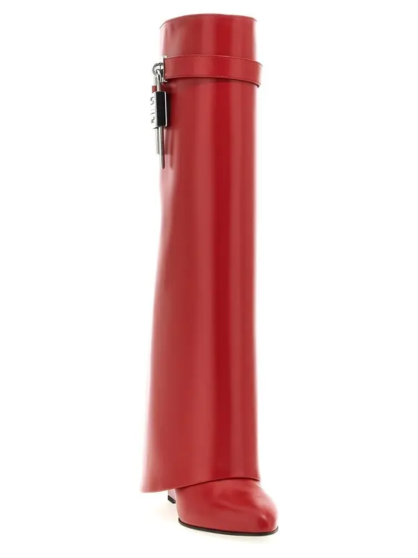 Givenchy Shark Lock Leather Tube Boots