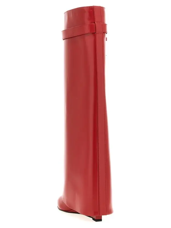Givenchy Shark Lock Leather Tube Boots