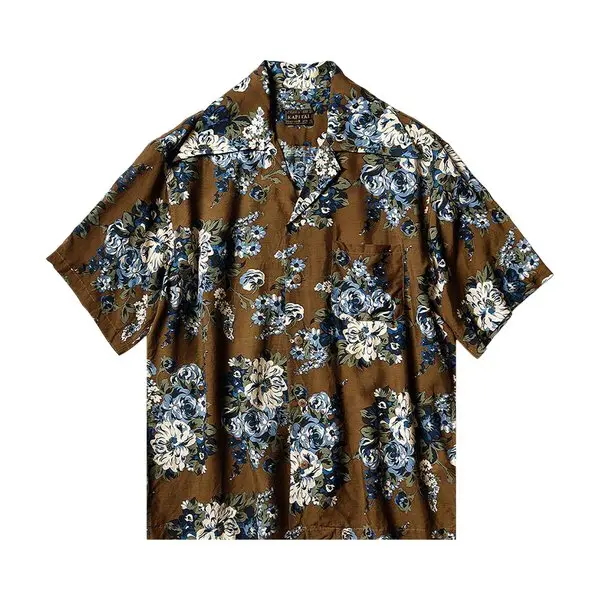 Kapital Silk Rayon Champetre Maria Wrangle Collar Aloha Shirt