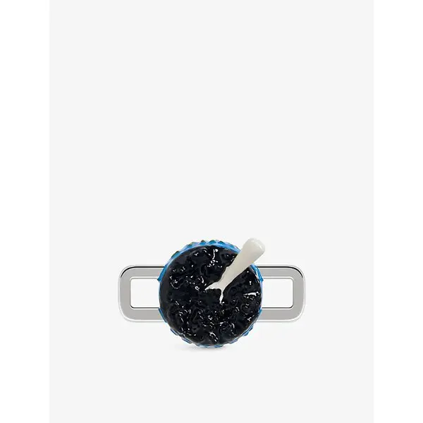 POUBEL Caviar Sterling- And Enamel Charm