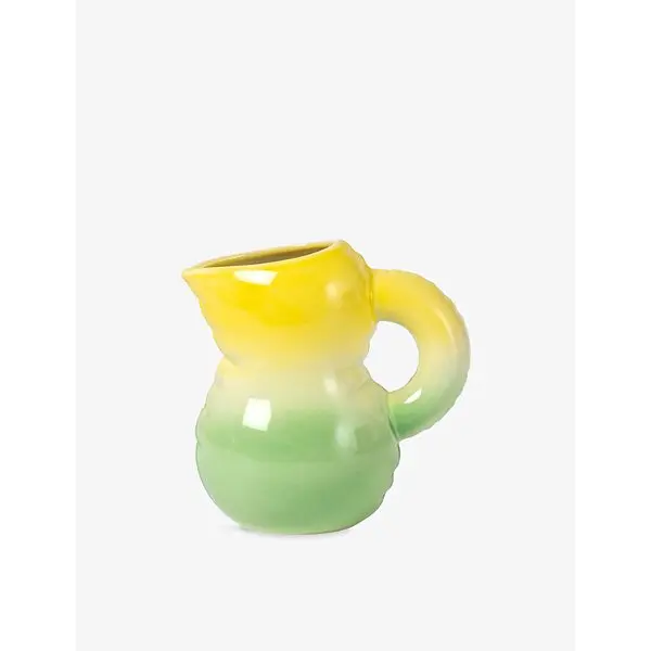 HOME STUDYO Mira Mikati X Ceramic Jug 22cm - Yellow And Green
