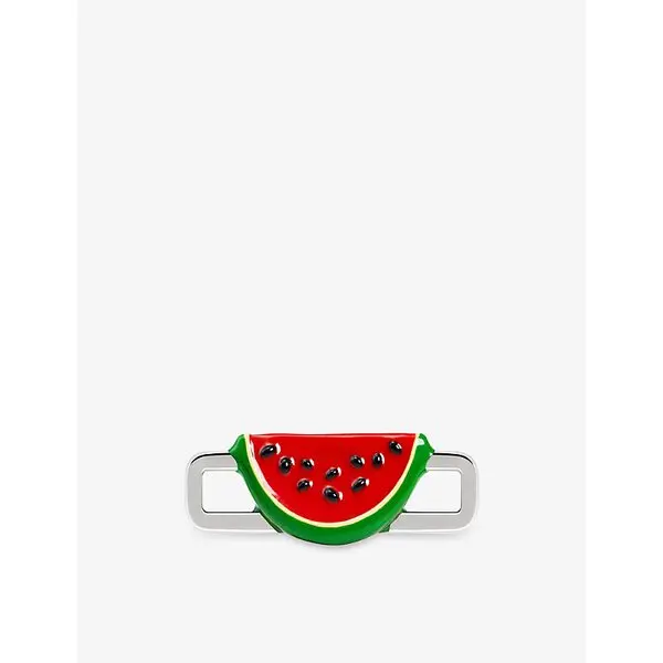 POUBEL Watermelon Sterling And Enamel Charm - Silver