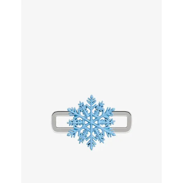 POUBEL Snowflake Sterling And Enamel Charm - Silver