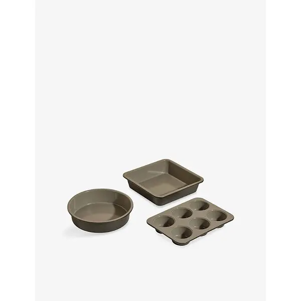 OUR PLACE Baker's Kit Set Of Three Ceramic Oven Pans - Char