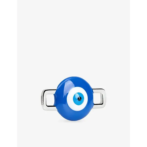 POUBEL Evil Eye Sterling And Enamel Charm