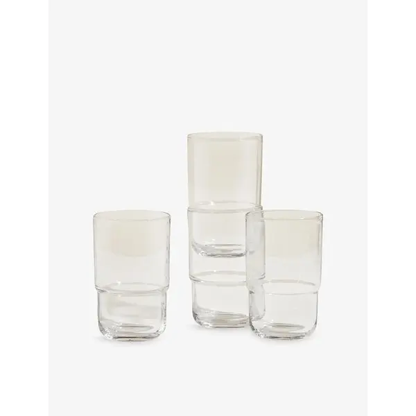 OUR PLACE Night + Day Glasses Set Of Four - Clear