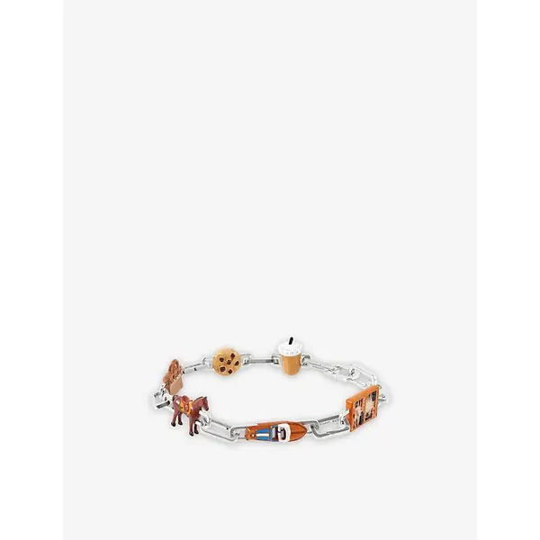 POUBEL Chataignes Sterling- Charm Bracelet