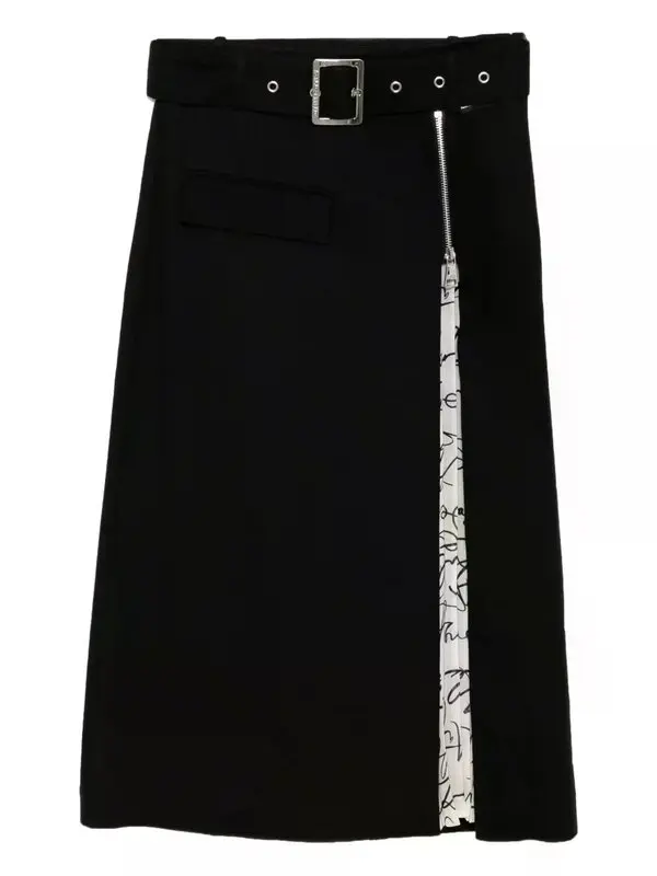 Karl Lagerfeld Pleated Panel Skirt