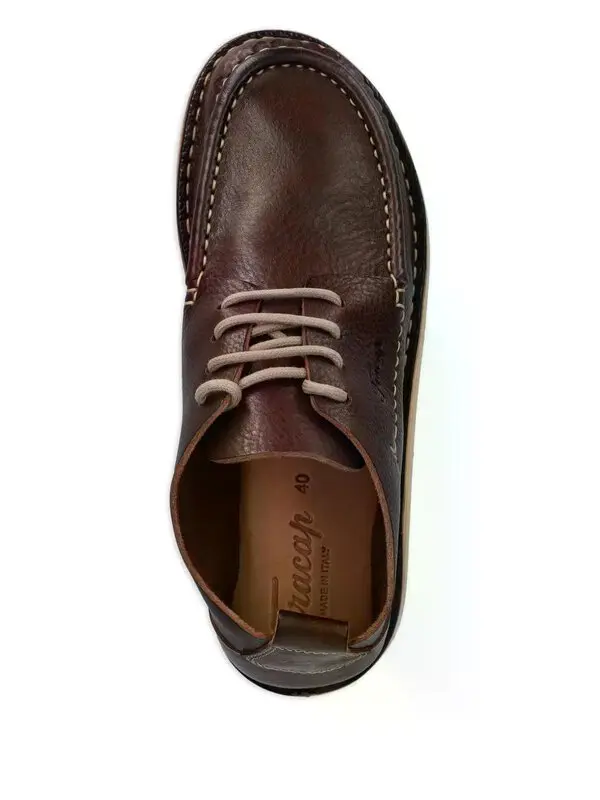 FRACAP Leather Lace-up Moccasin Boots