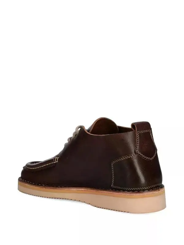 FRACAP Leather Lace-up Moccasin Boots