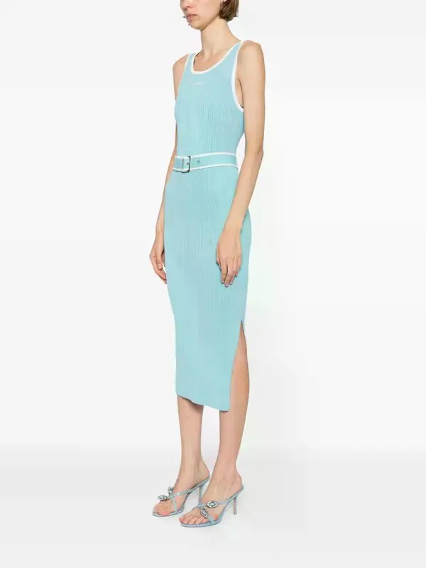 Karl Lagerfeld Logo-embroidered Midi Dress