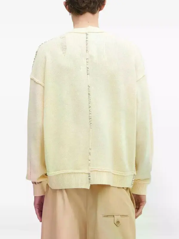NEIGHBORHOOD Crew Neck Sweater With Distressed Detailing