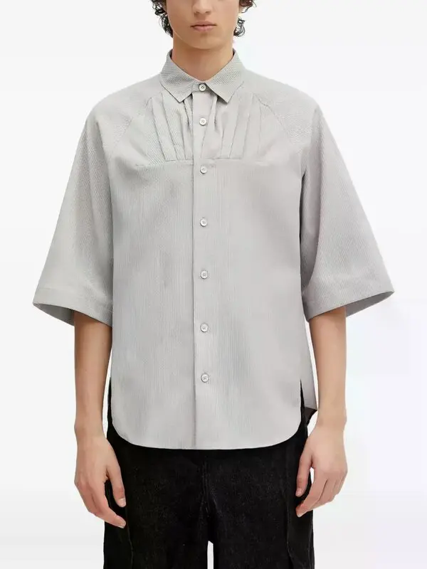 ADER ERROR Pleated Short-sleeve Shirt