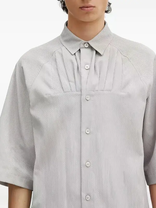 ADER ERROR Pleated Short-sleeve Shirt