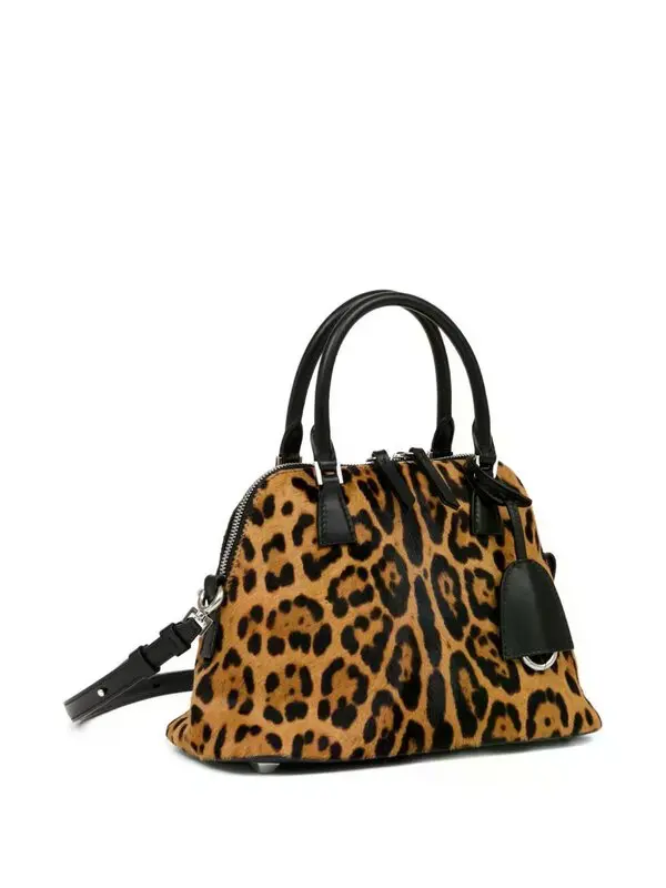 MAISON MARGIELA Mini 5ac Leopard-print Bag - Brown