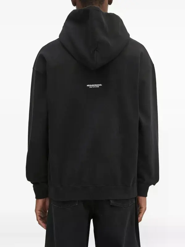 NEIGHBORHOOD Circular-logo Hoodie - Black
