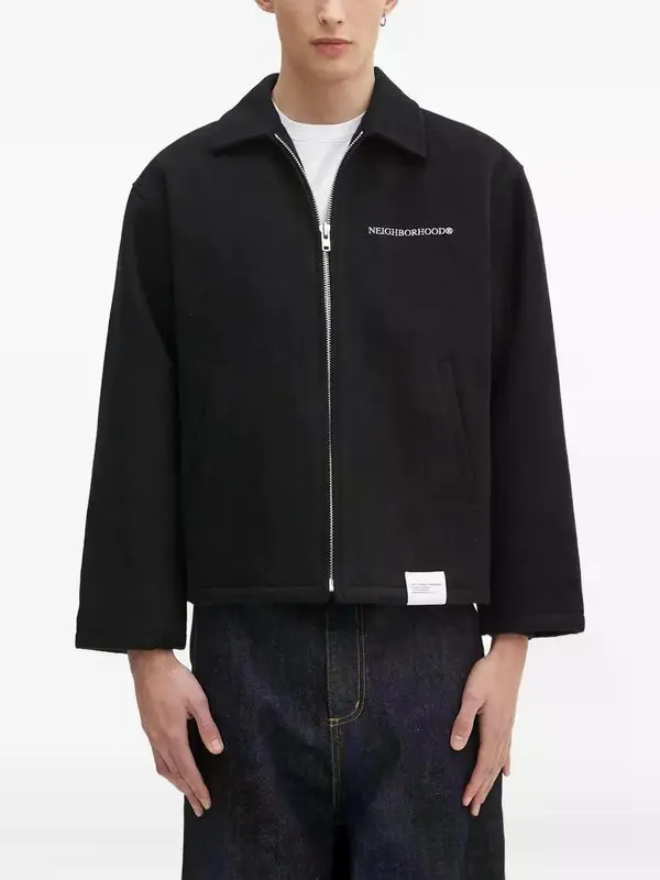 NEIGHBORHOOD Melton Logo-emblem Shirt Jacket