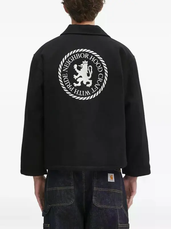 NEIGHBORHOOD Melton Logo-emblem Shirt Jacket