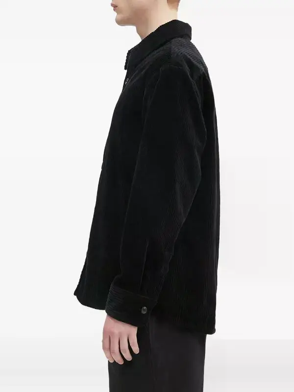 A.p.c. Corduroy Long-sleeve Shirt - Black