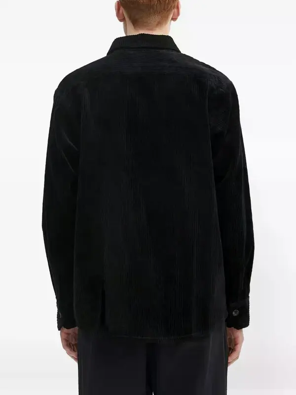 A.p.c. Corduroy Long-sleeve Shirt - Black